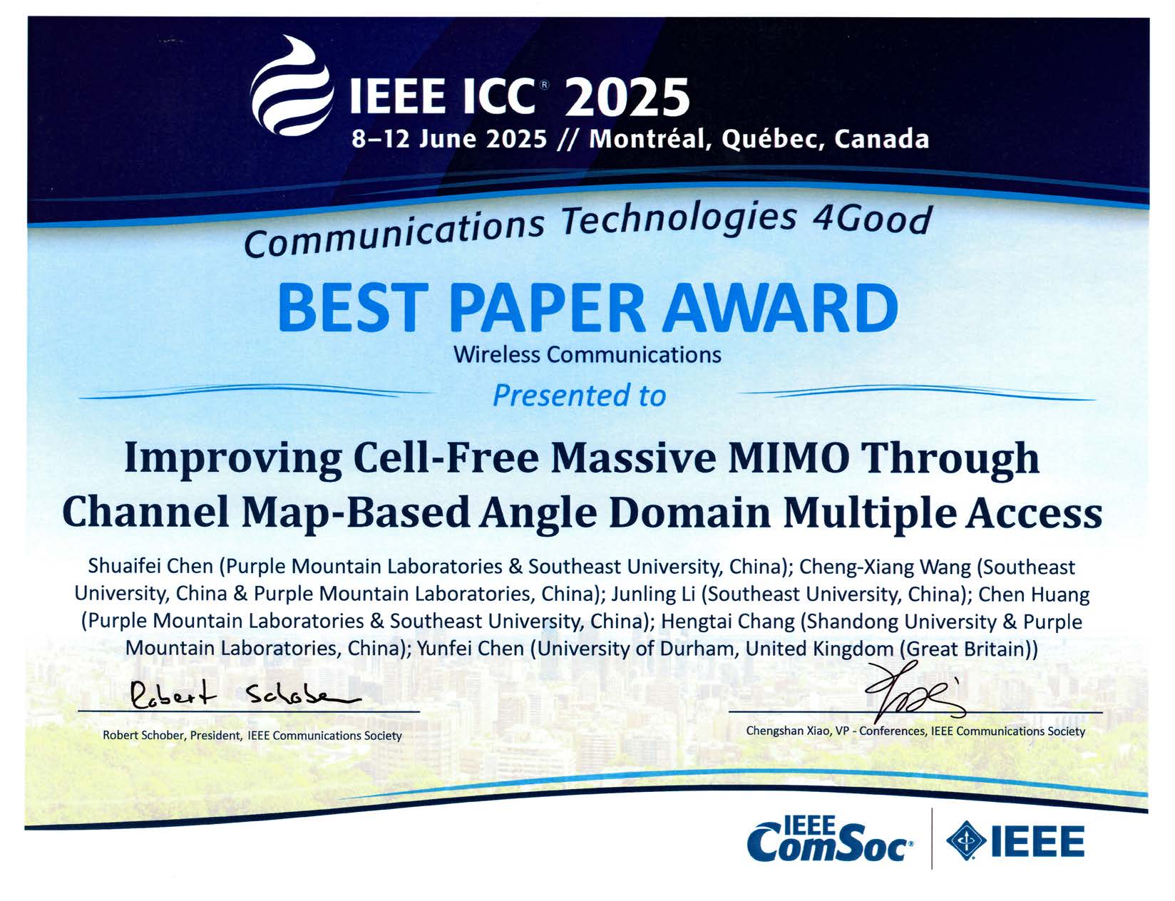 🌌 Dr. Shuaifei Chen